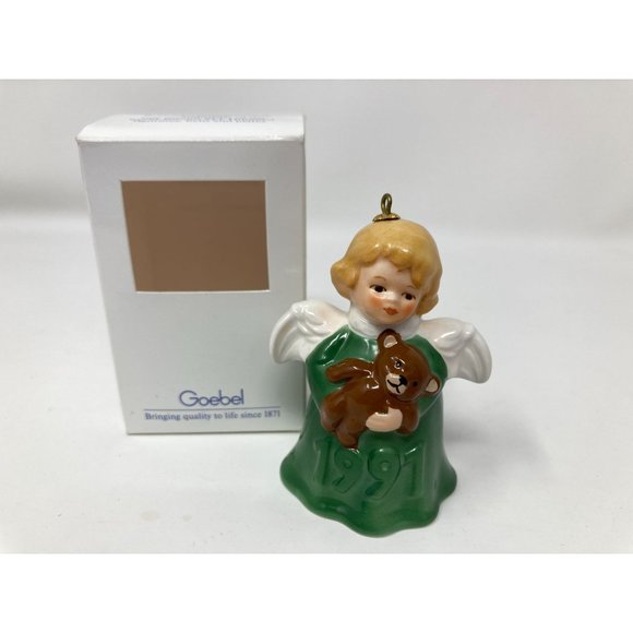 Goebel | Holiday | Vintage Goebel 991 Porcelain Angel Bell Ornament ...